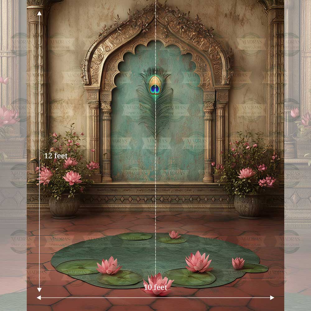 Brindavan Arangam - 8 by 12 feet - Backdrop - MB-0272 – Madras Prop Store