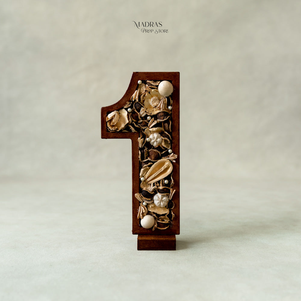 Boho Theme Number Prop | Madras Prop Store