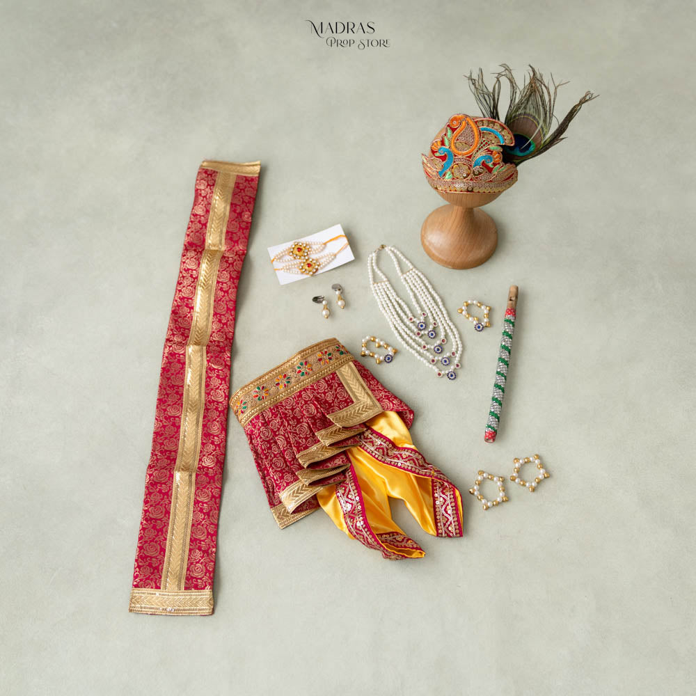 Krishnar Outfit | 9 pcs Set | Madras Prop Store
