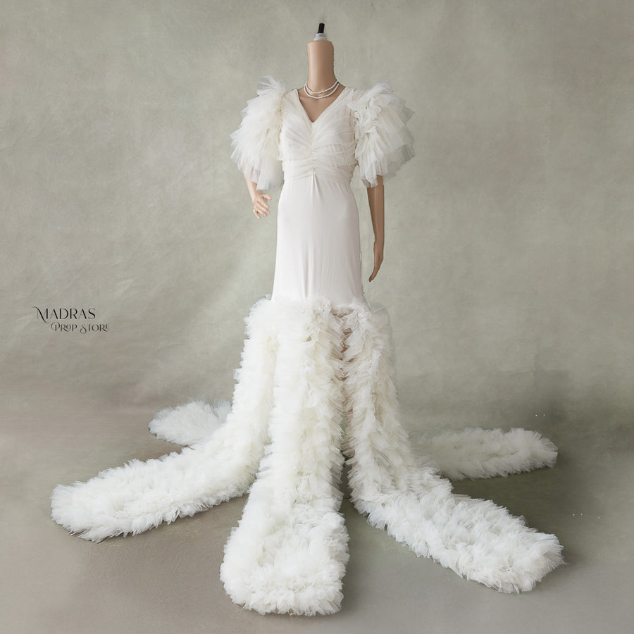 Hazel Gown | White – Madras Prop Store