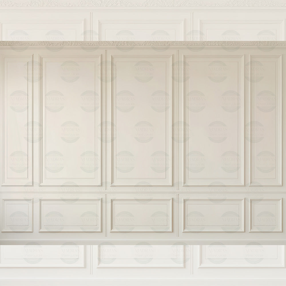 Rustic Wall In White - Printed Backdrop - Fabric - 5 by 7 feet – Madras ...