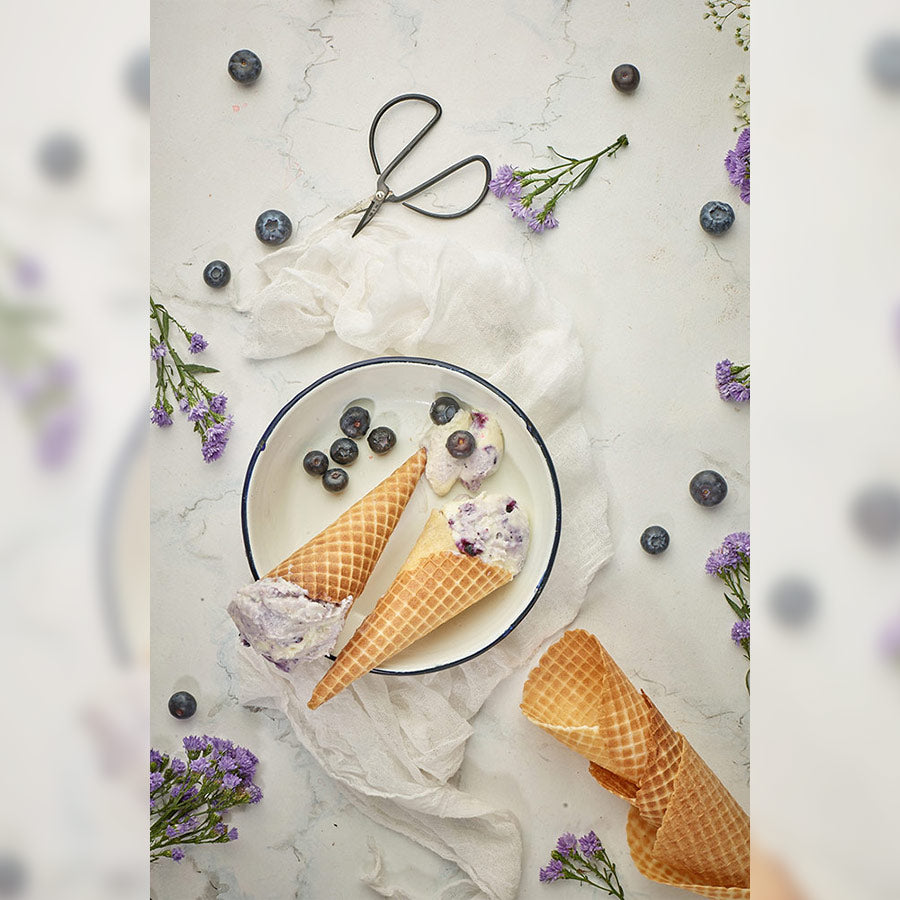 White Marble - Painted Food Backdrops | Madras Prop Store